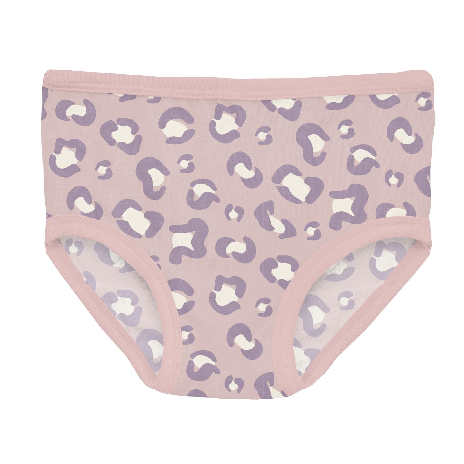 Print Girl's Underwear in Baby Rose Cheetah Print