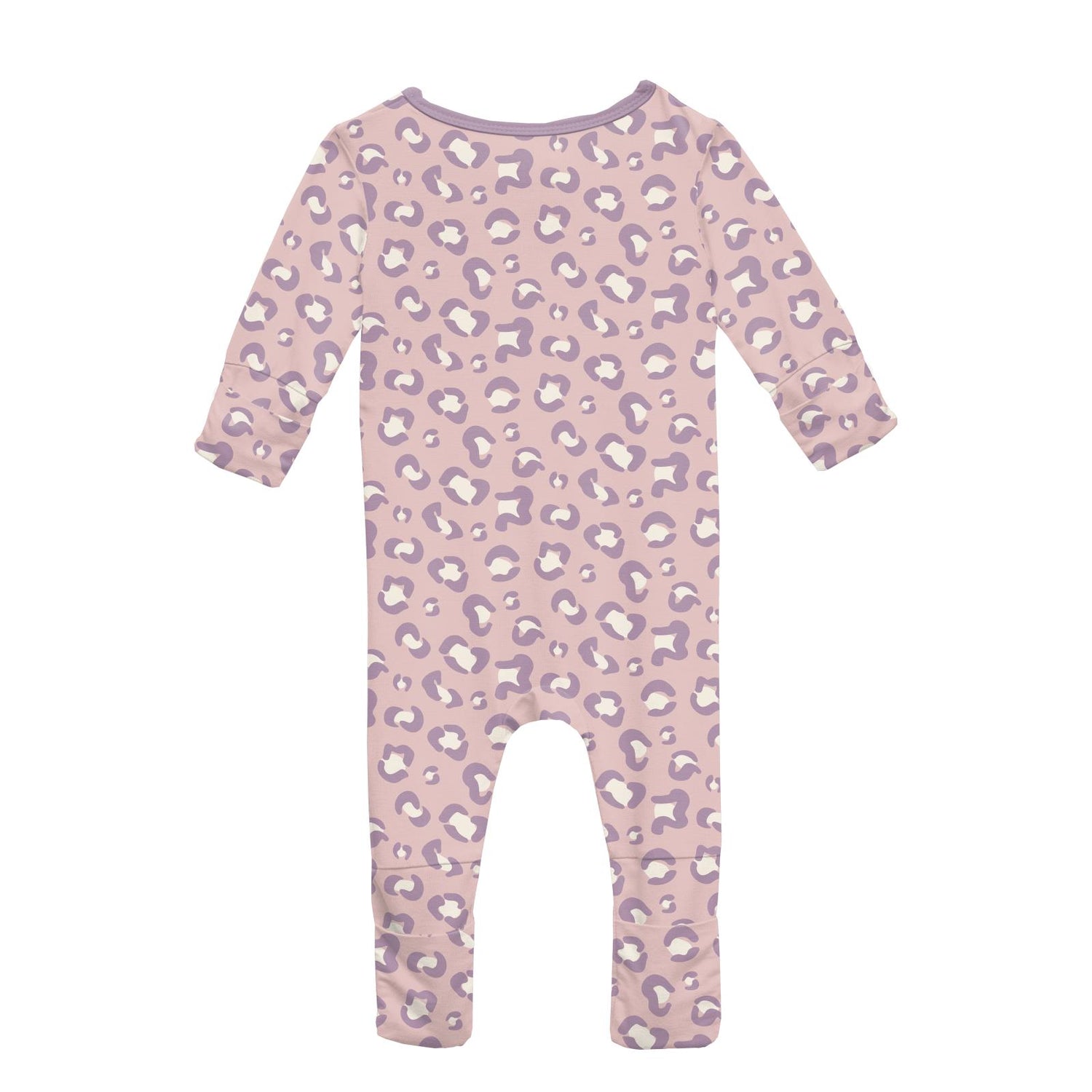 Print Convertible Coverall in Baby Rose Cheetah Print