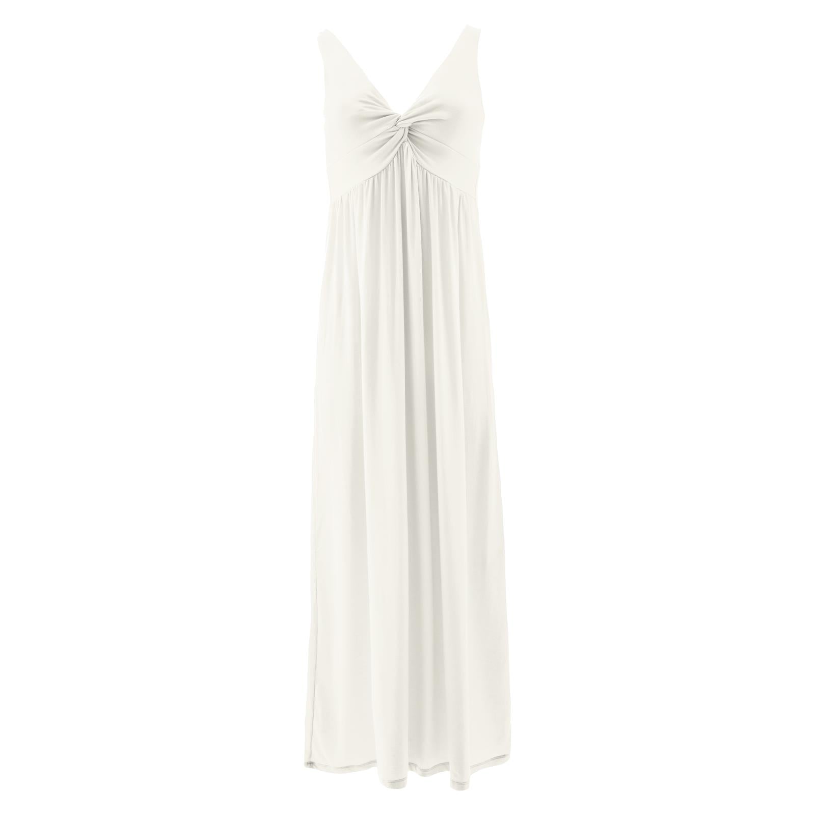 Women's Simple Twist Nightgown in Natural